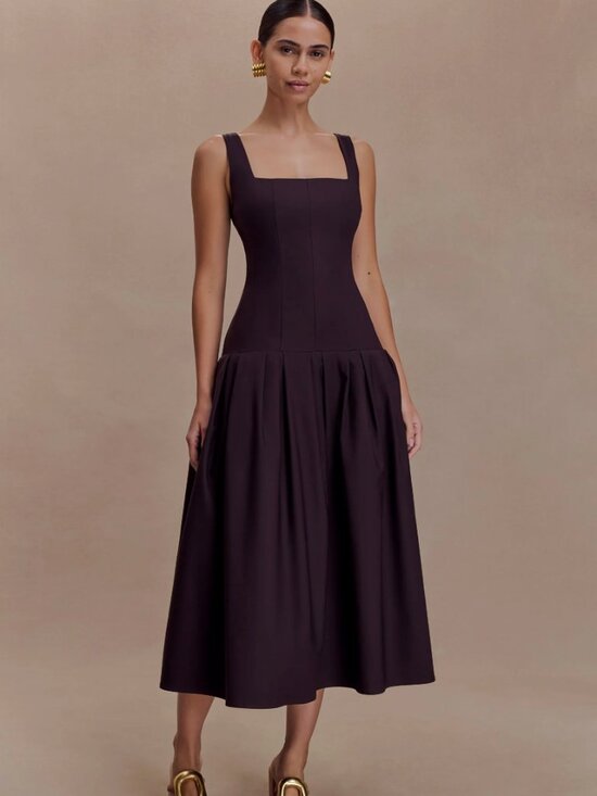 Meshki | Dresses | Meshki Nwt Natascha Drop Waist Cotton Midi Dress In ...